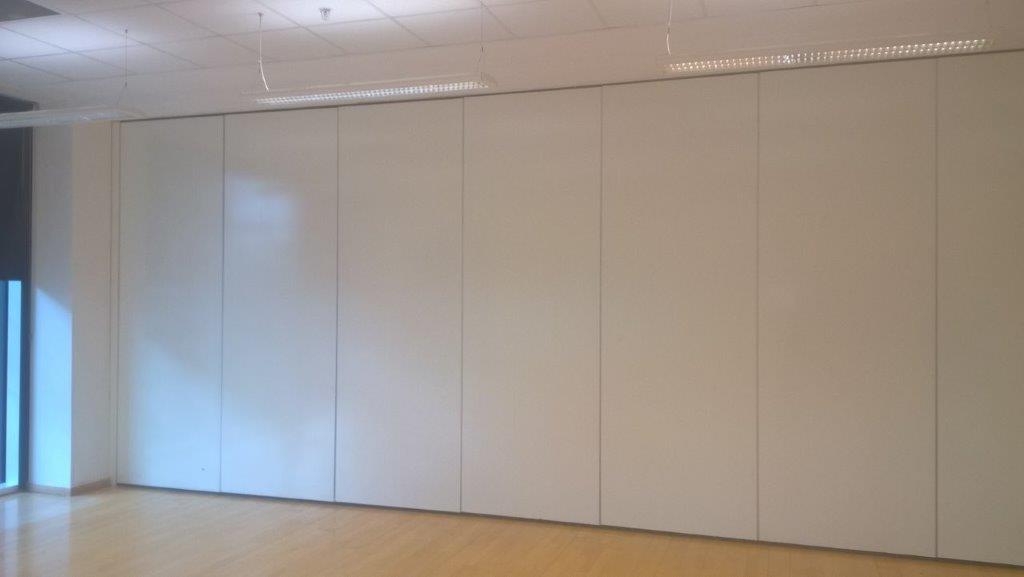 Floor Supported Movable Panel Wall